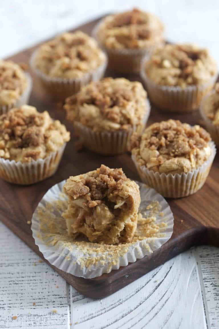 Apple-Cinnamon Crumble Muffins - The Baker Chick