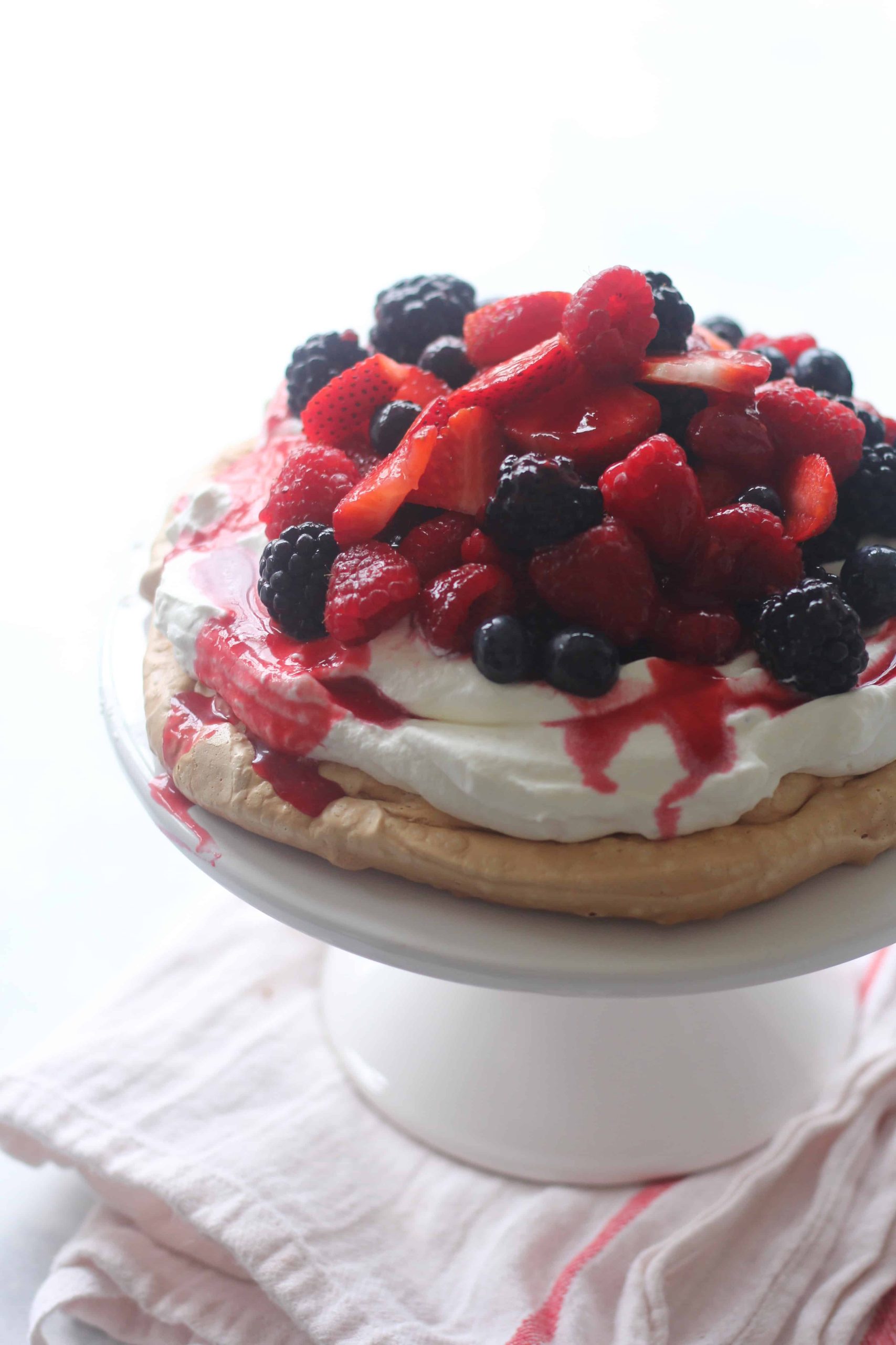 Mixed Berry Pavlova - The Baker Chick