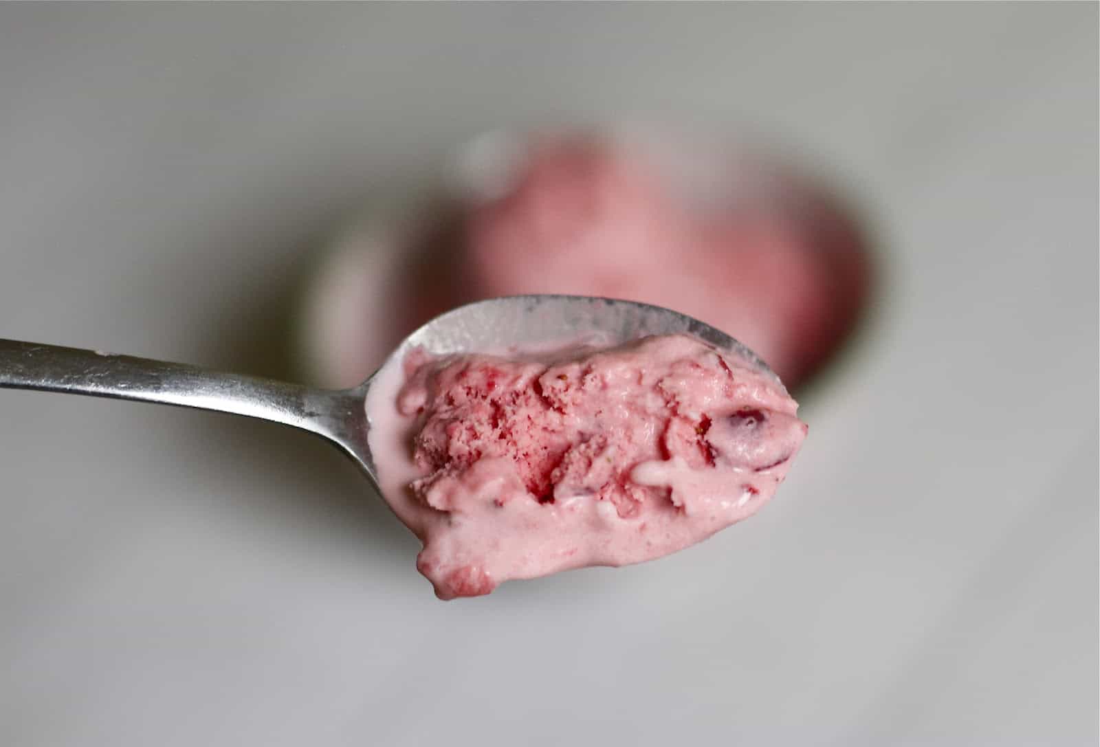 Strawberry Sour Cream Ice Cream