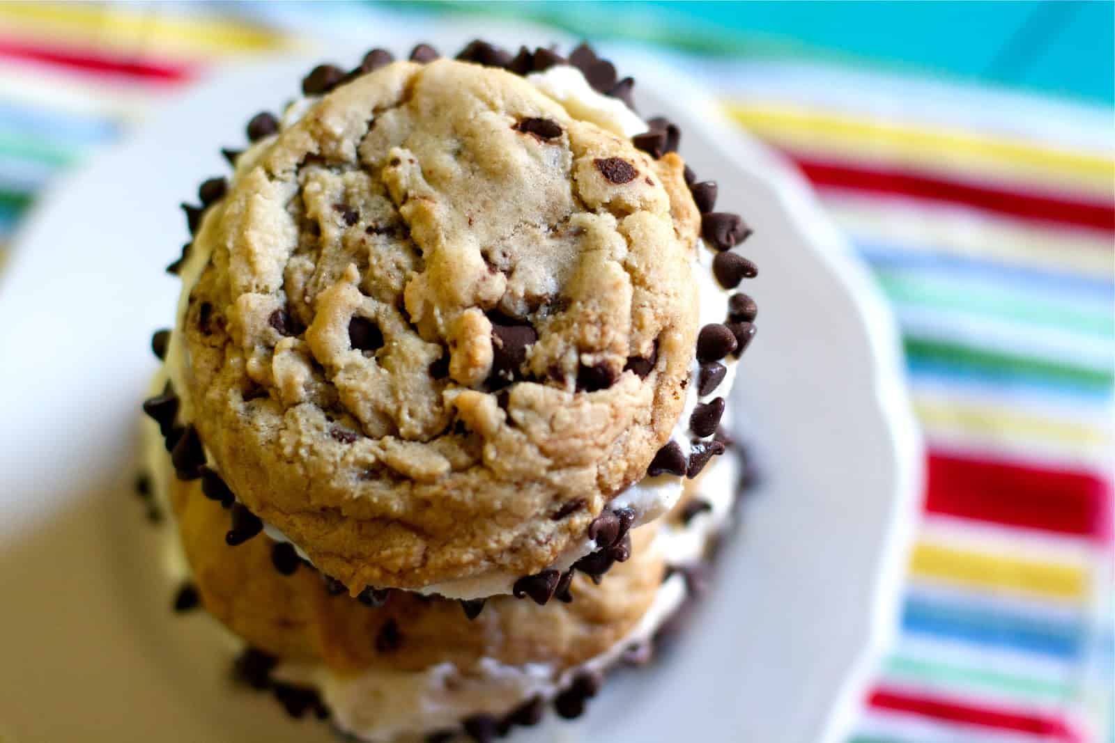Homemade Chipwich Ice Cream Sandwiches - The Baker Chick