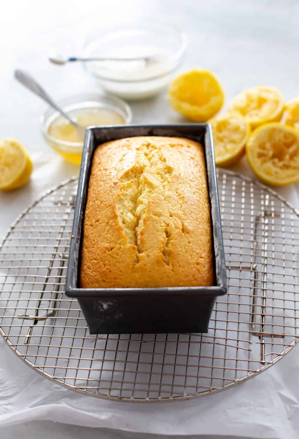 Lemon Greek Yogurt Pound Cake - The Baker Chick