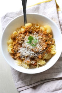 Turkey Vegetable Ragu - The Baker Chick