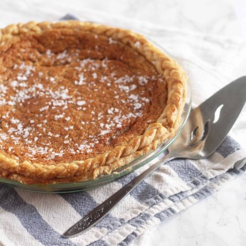 Salted Maple Chess Pie - The Baker Chick