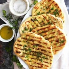 Easy Grilled Flatbread - The Baker Chick