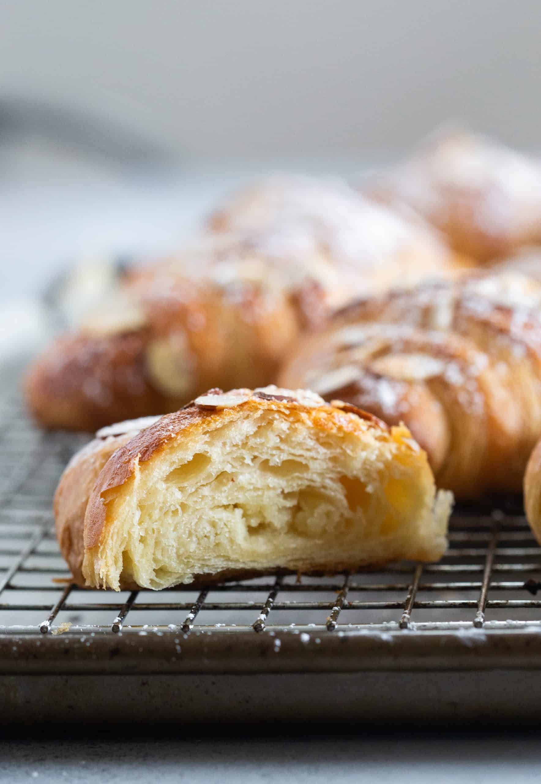 Homemade Almond Croissants - The Baker Chick