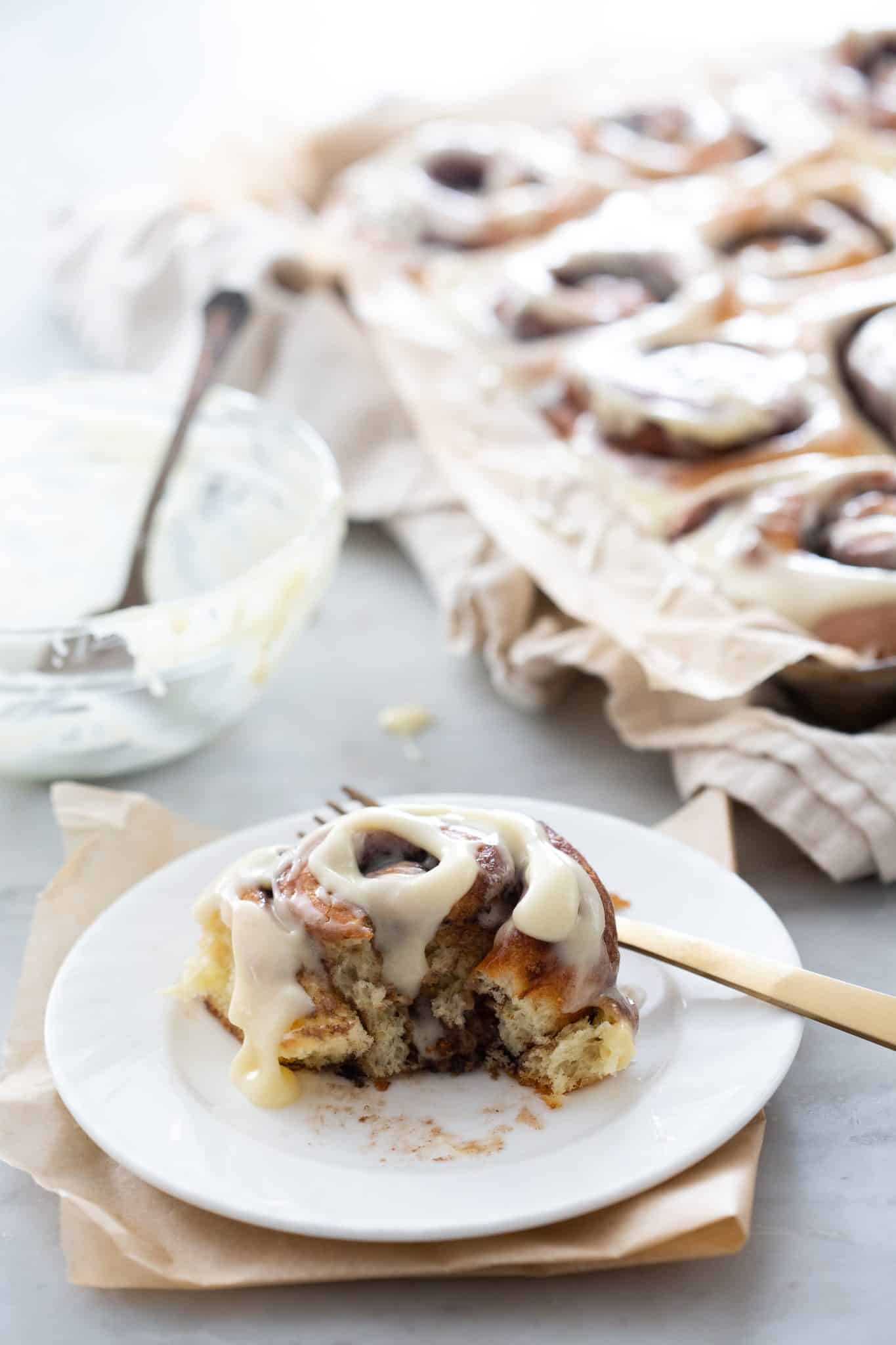 Brioche Cinnamon Rolls - The Baker Chick