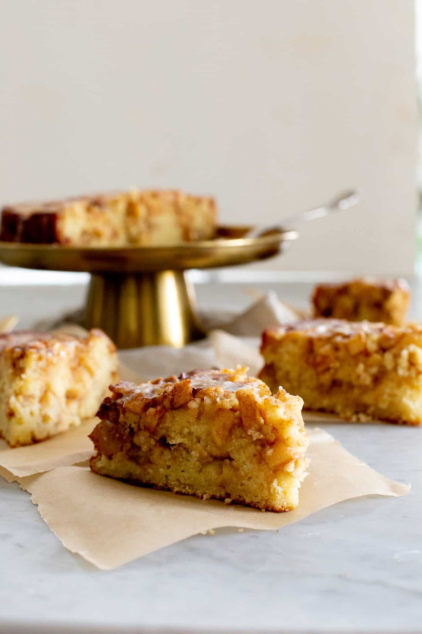 Apple Fritter Cake - The Baker Chick