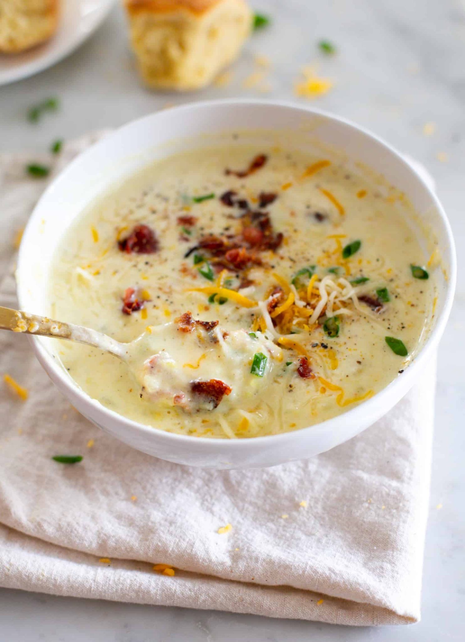 Easy Potato Soup - The Baker Chick