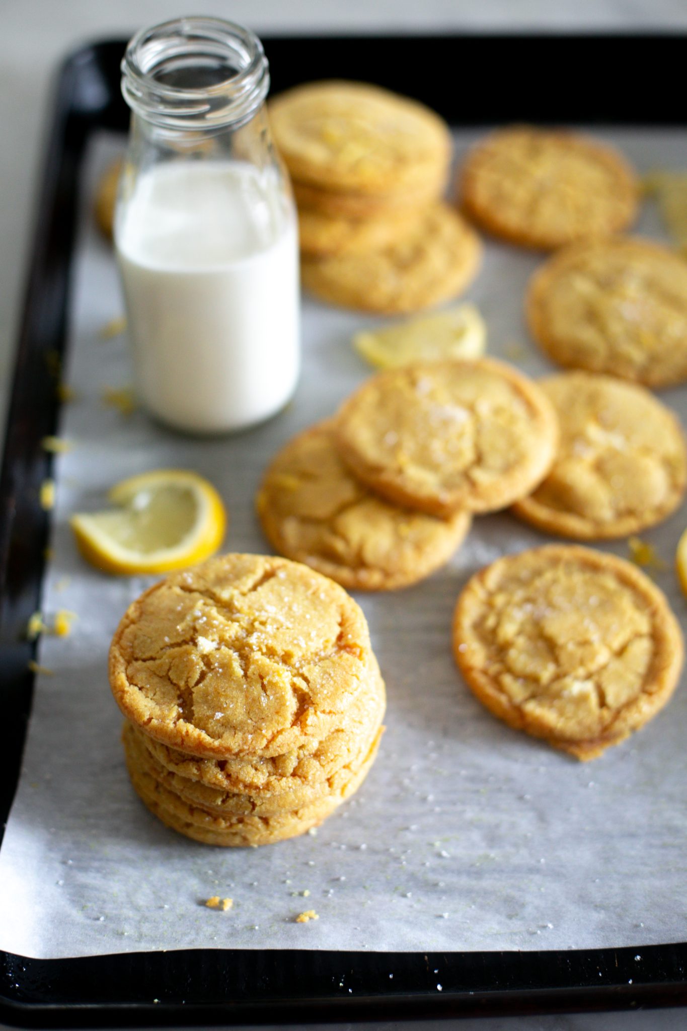 Chewy Lemon Cookies - The Baker Chick