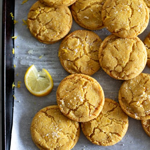 Chewy Lemon Cookies - The Baker Chick