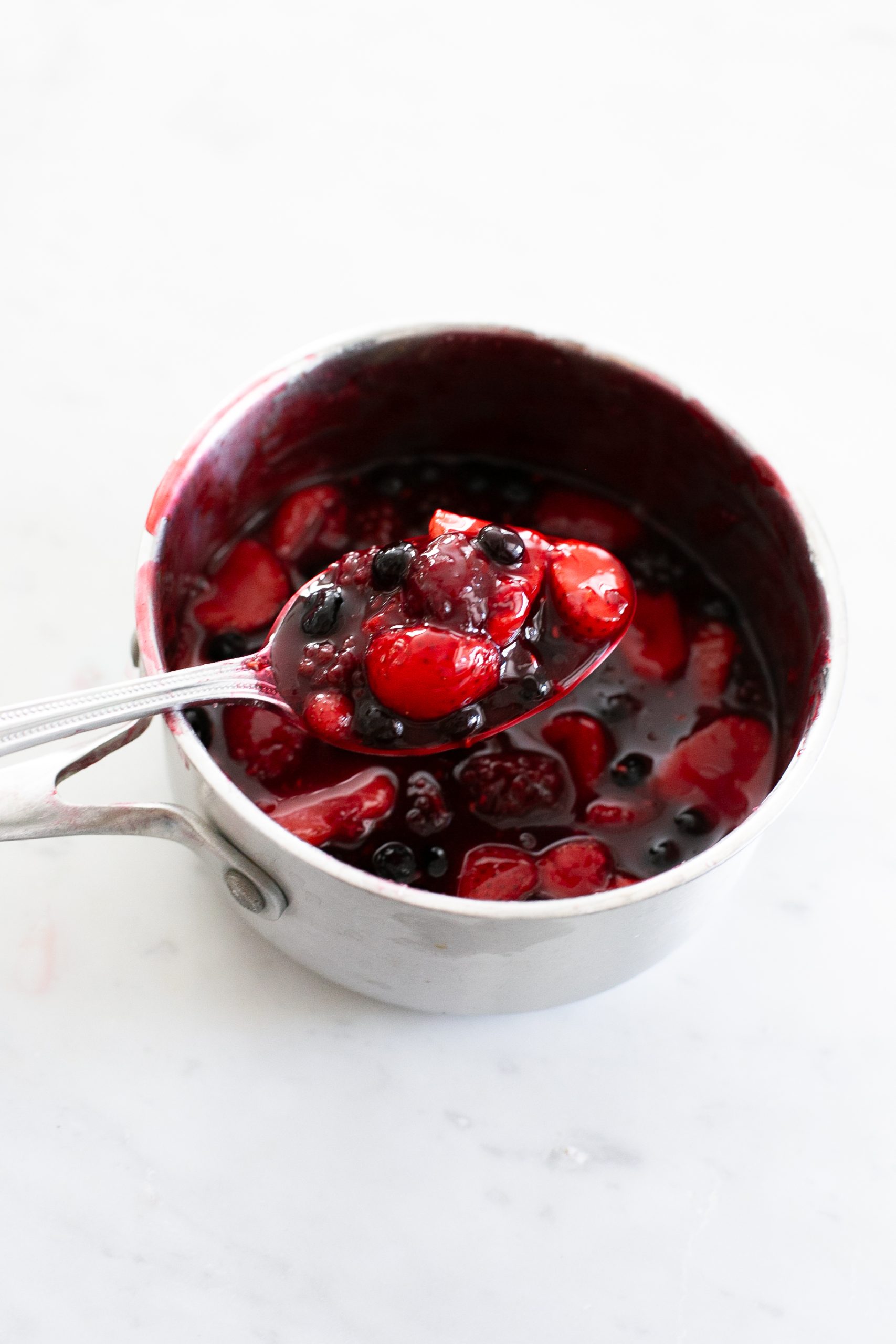 Berry Sauce with Frozen Berries - The Baker Chick