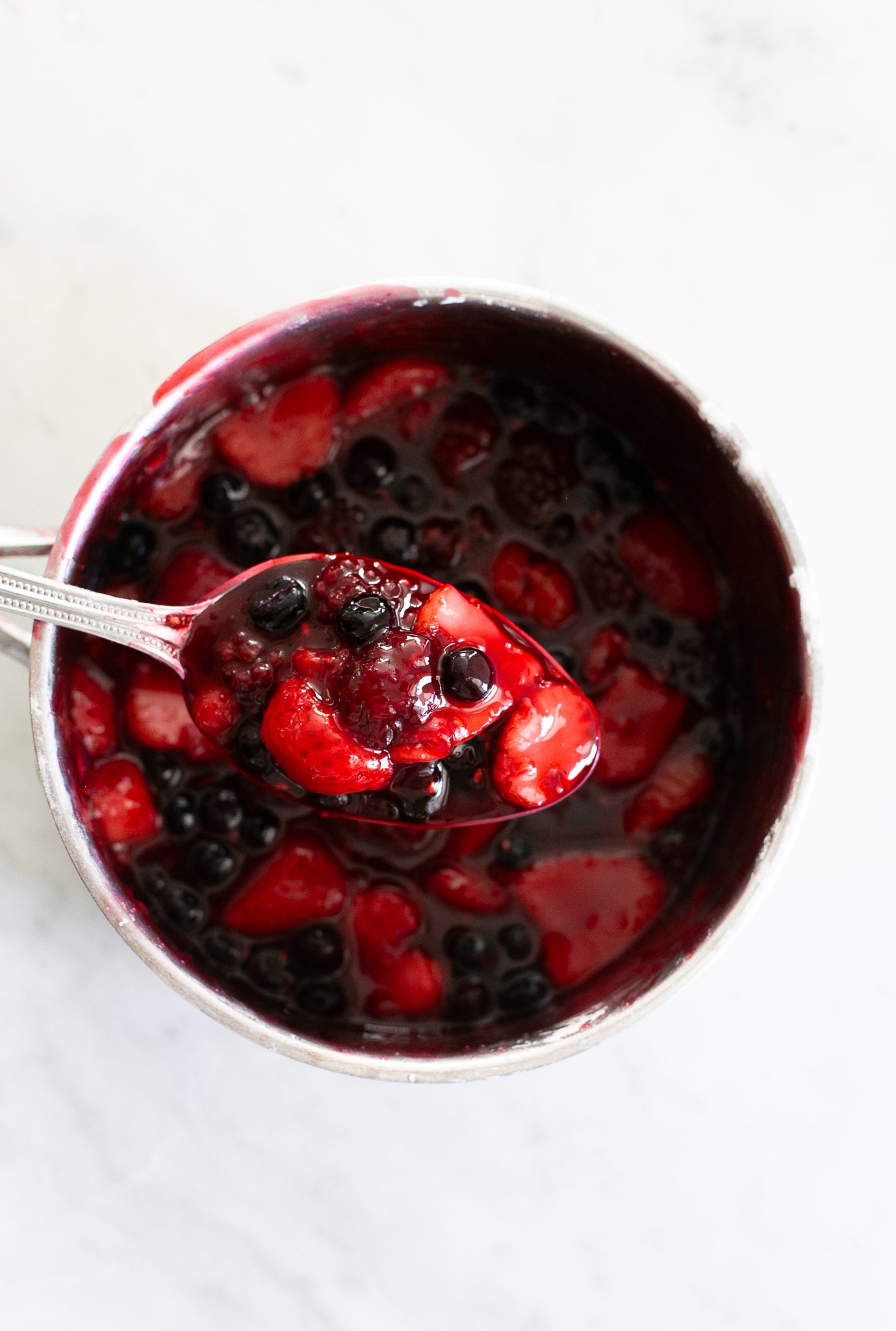 Berry Sauce with Frozen Berries - The Baker Chick