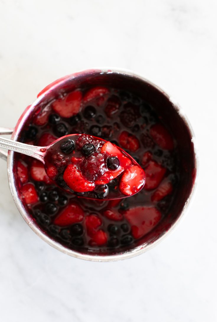 Berry Sauce with Frozen Berries - The Baker Chick