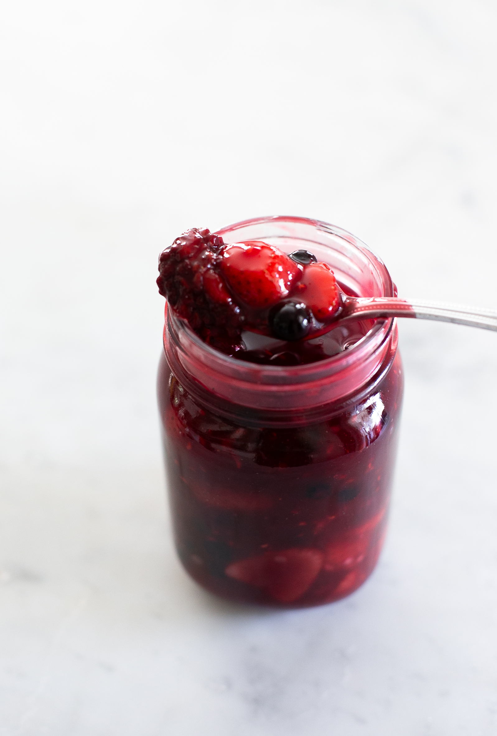Berry Sauce with Frozen Berries - The Baker Chick