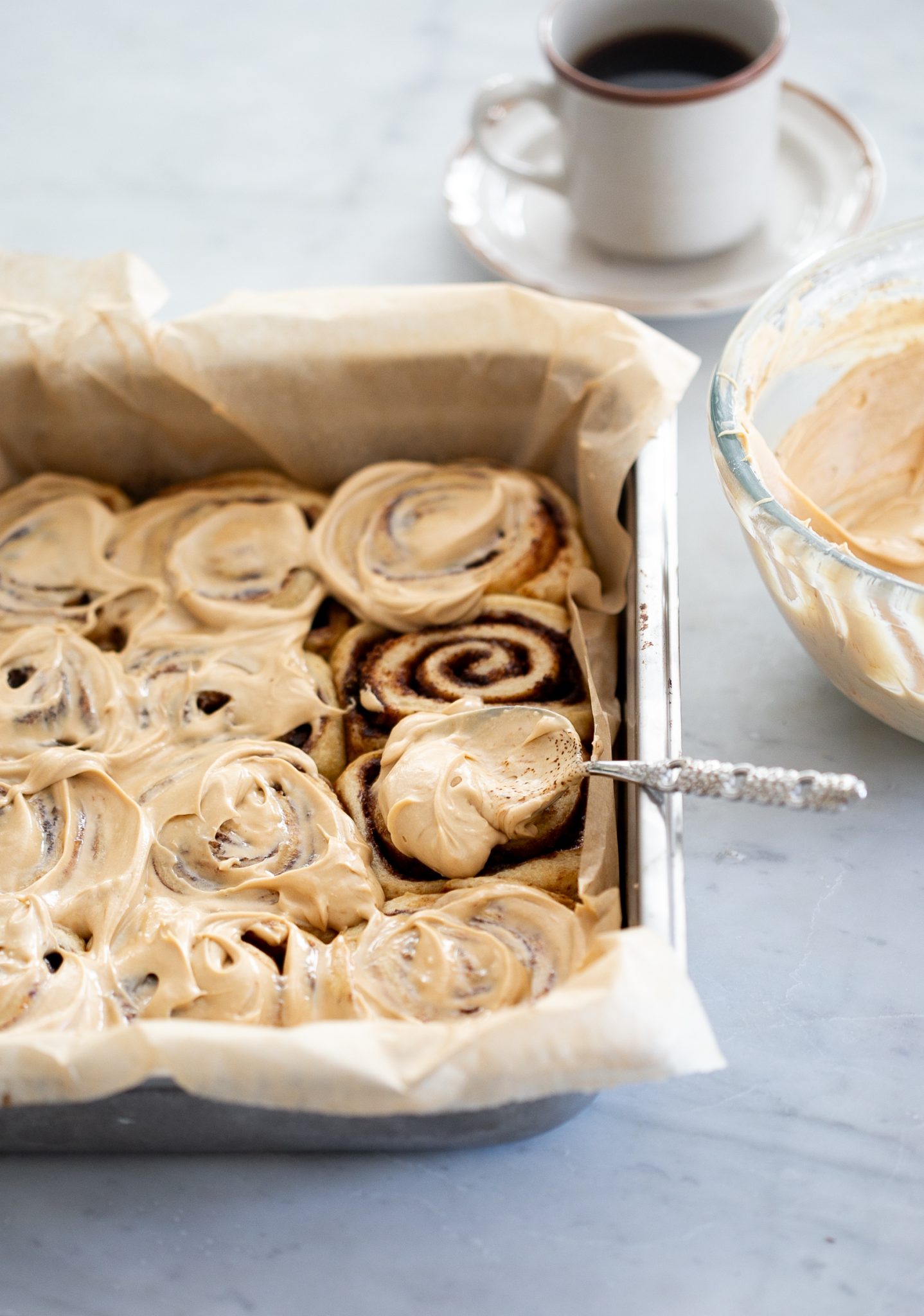 Coffee Cinnamon Rolls - The Baker Chick
